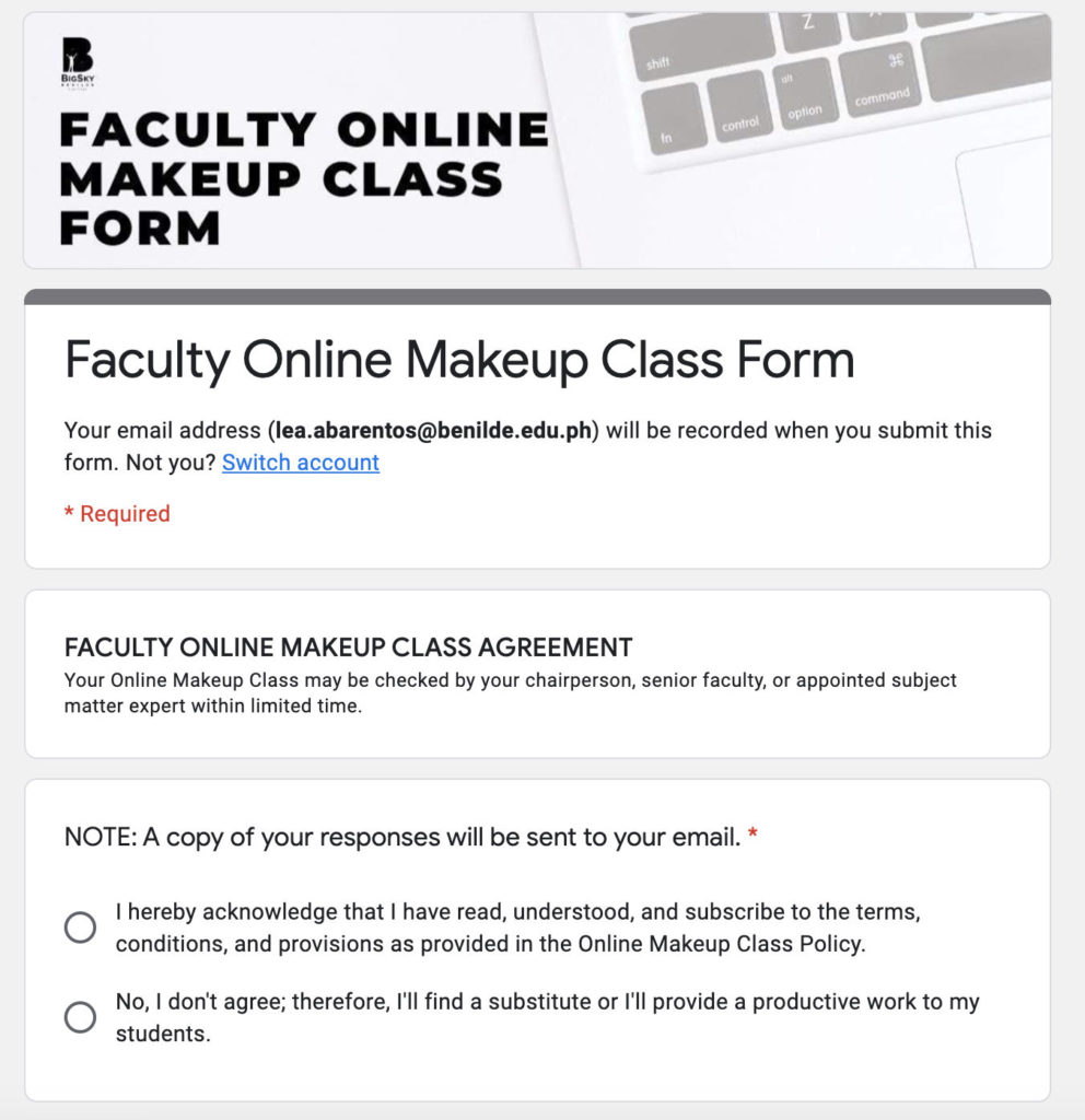 ONLINE MAKEUP CLASS – Center for Educational Technology